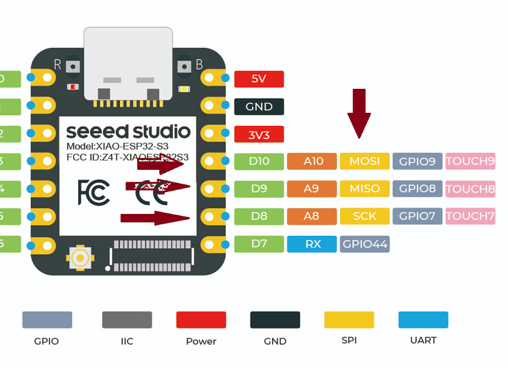 SPI on XIAO esp32s3 - XIAO - Seeed Studio Forum