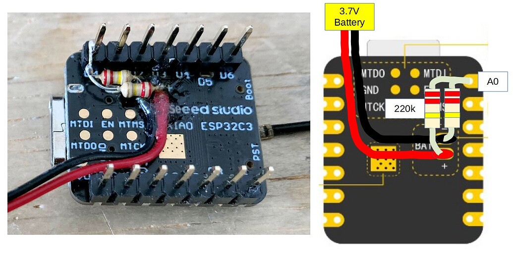 Battery voltage monitor and AD conversion for XIAO_ESP32C - XIAO ...