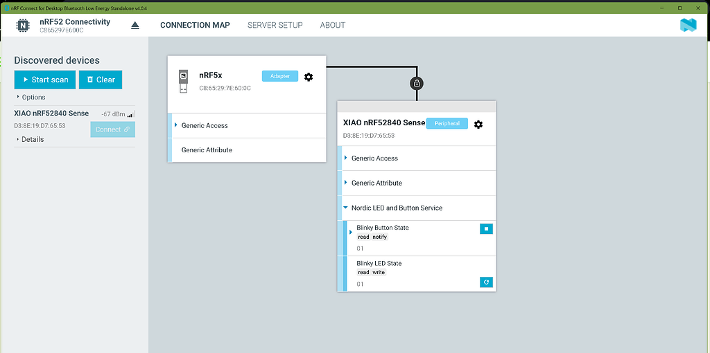 Multiple connections (2) BLE with Bluefruit and Xiao Nrf52840 Sense ...